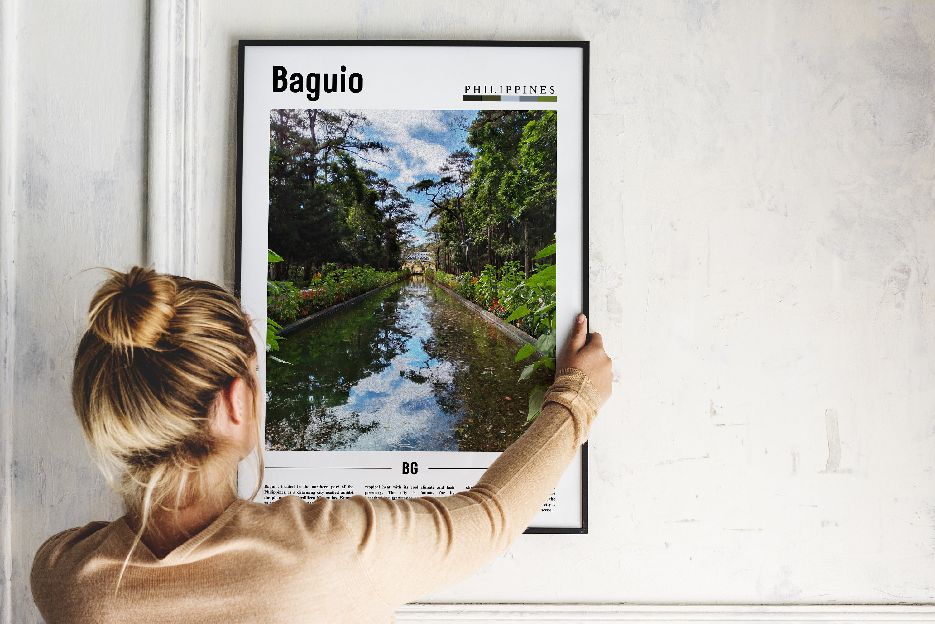 Baguio Poster, Baguio Print, Baguio Wall Art, Asia Print, Asia Poster ...