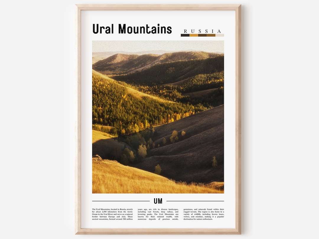 Ural Mountains Poster, Ural Mountains Print, Ural Mountains Wall Art ...