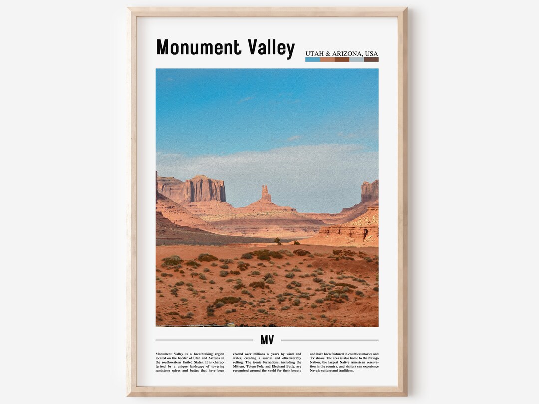 Monument Valley Poster, Monument Valley Print, Monument Valley Wall Art ...