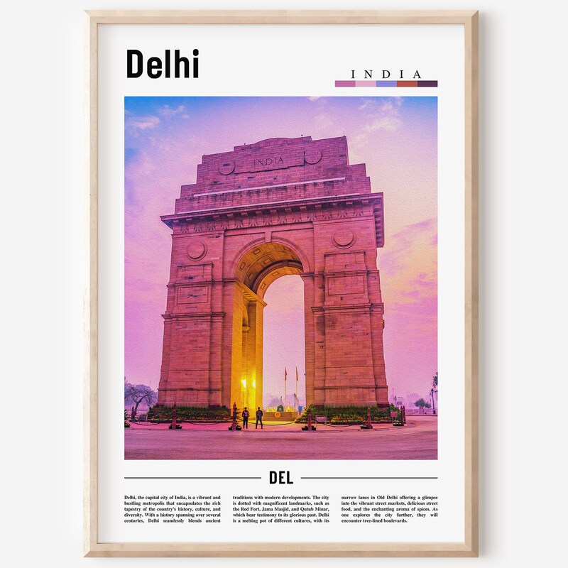 Delhi Poster - Etsy