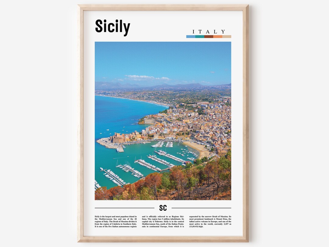 Sicily Print, Sicily Poster, Sicily Wall Art, Italy Poster, Italy Print ...
