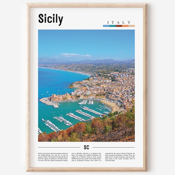 Sicily Poster - Etsy UK