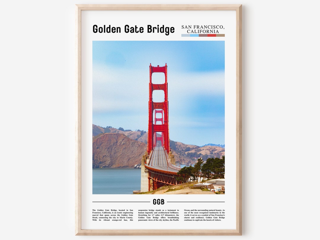 Golden Gate Bridge Poster, Golden Gate Bridge Print, Golden Gate Bridge ...