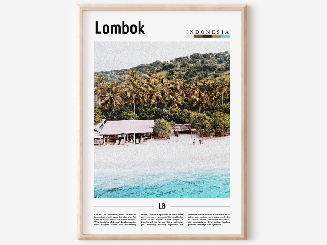 Lombok Poster, Lombok Print, Lombok Wall Art, Asia Print, Asia Poster, Asia Photo, Minimal ...