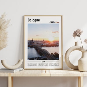 Cologne Print, Cologne Poster, Cologne Wall Art, Minimal Travel Print ...