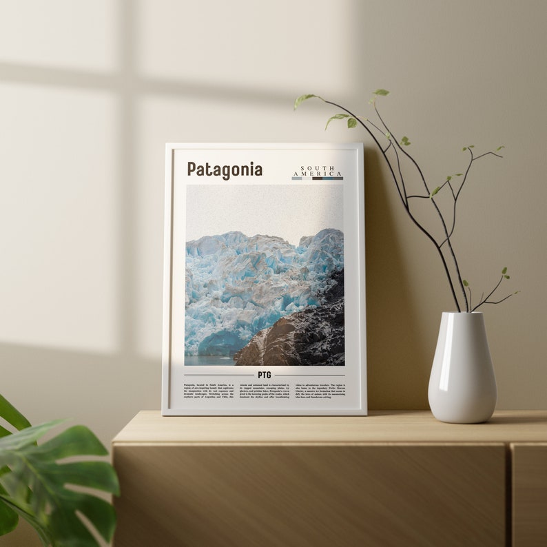 Patagonia Poster Patagonia Print Patagonia Wall Art South - Etsy