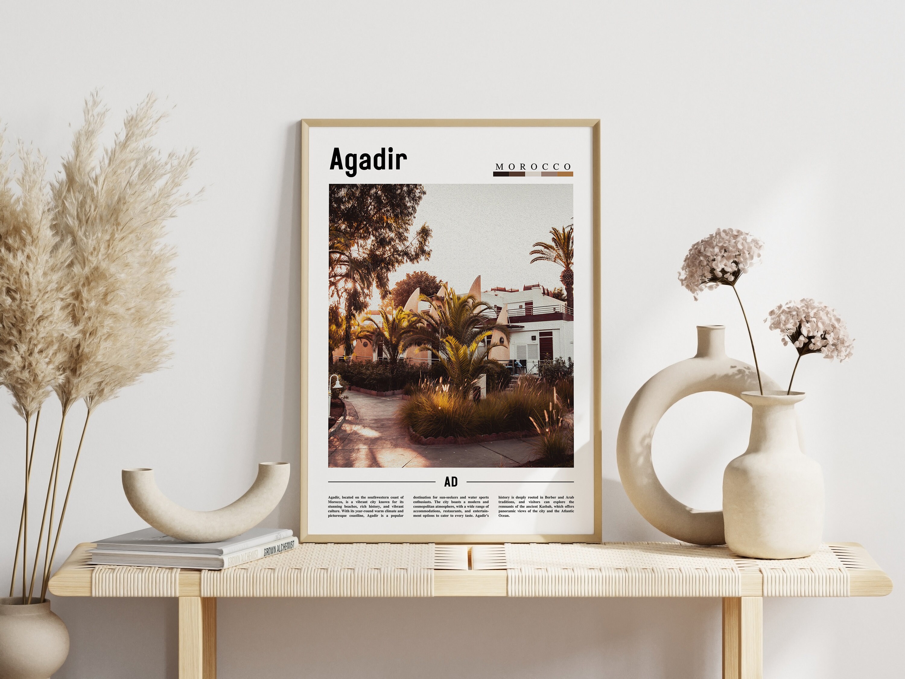 Agadir Poster Agadir Print Agadir Wall Art Minimal Travel - Etsy