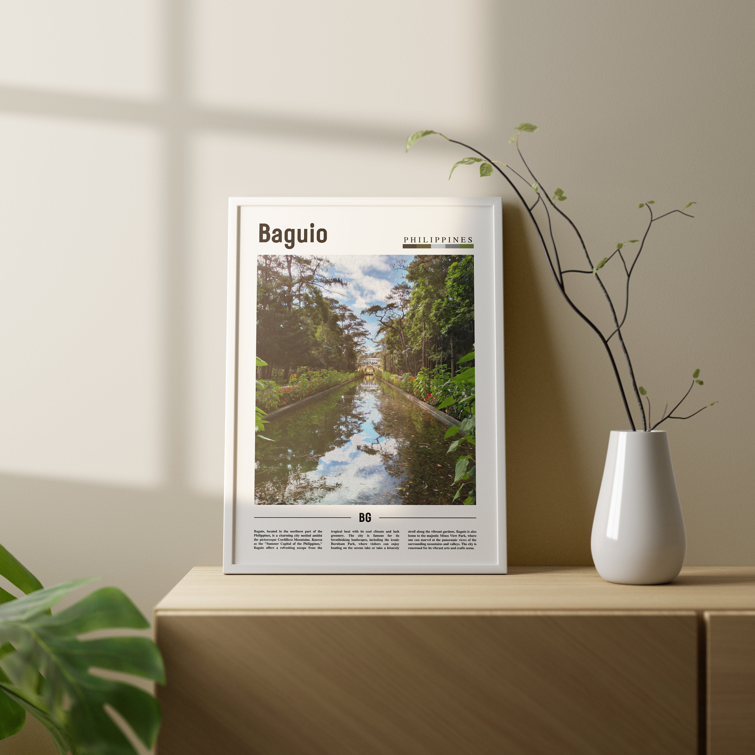 Baguio Poster Baguio Print Baguio Wall Art Asia Print Asia - Etsy