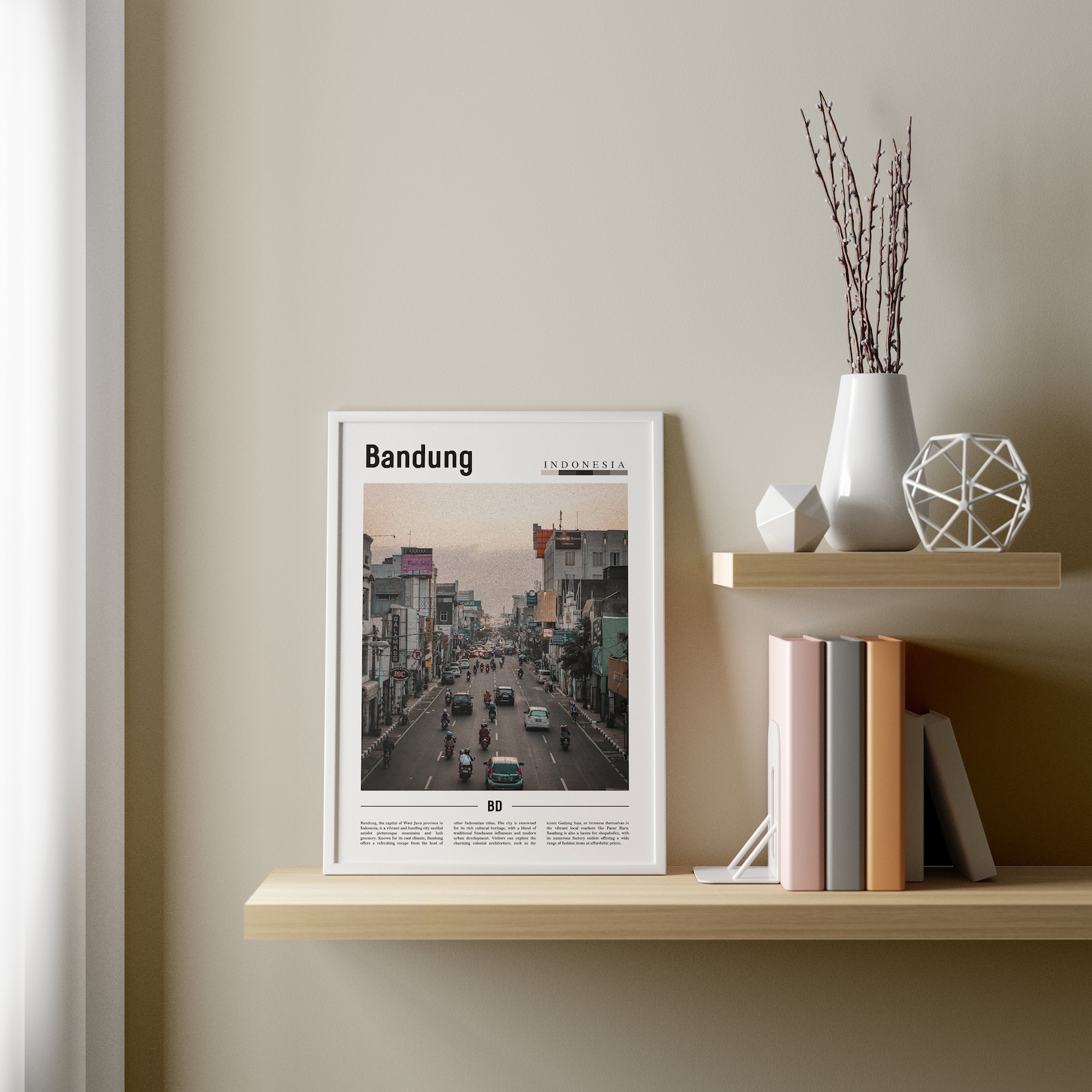 Bandung Poster, Bandung Print, Bandung Wall Art, Asia Print, Asia ...