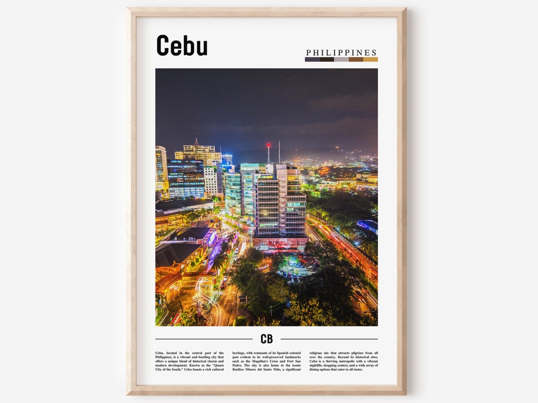 Cebu Poster, Cebu Print, Cebu Wall Art, Asia Print, Asia Poster, Asia ...