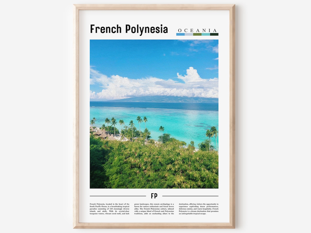 French Polynesia Poster, French Polynesia Print, French Polynesia Wall ...