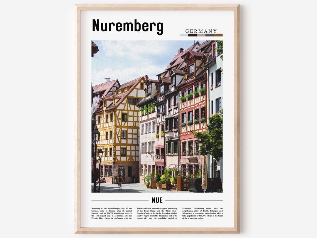 Nuremberg Print, Nuremberg Poster, Nuremberg Wall Art, Minimal Travel ...
