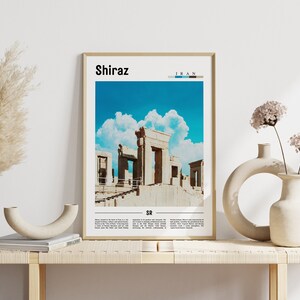 Shiraz Poster, Shiraz Print, Shiraz Wall Art, Minimal Travel Print ...