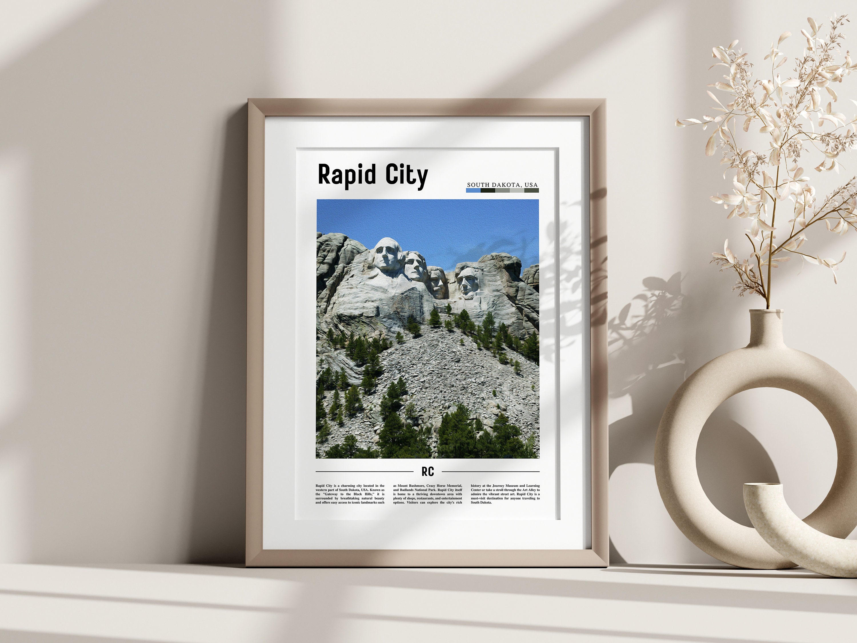 Rapid City Poster Rapid City Print Rapid City Wall Art - Etsy