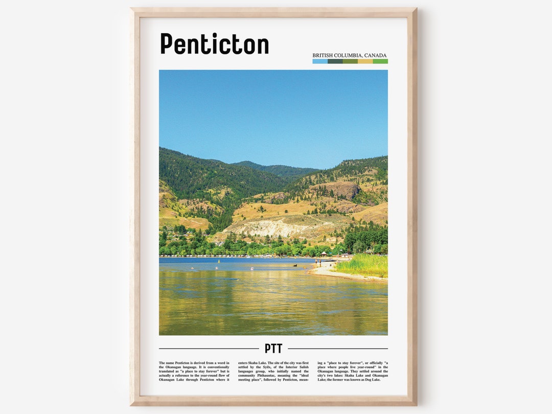 Penticton Print, Penticton Poster, Penticton Wall Art, Oil Painting ...