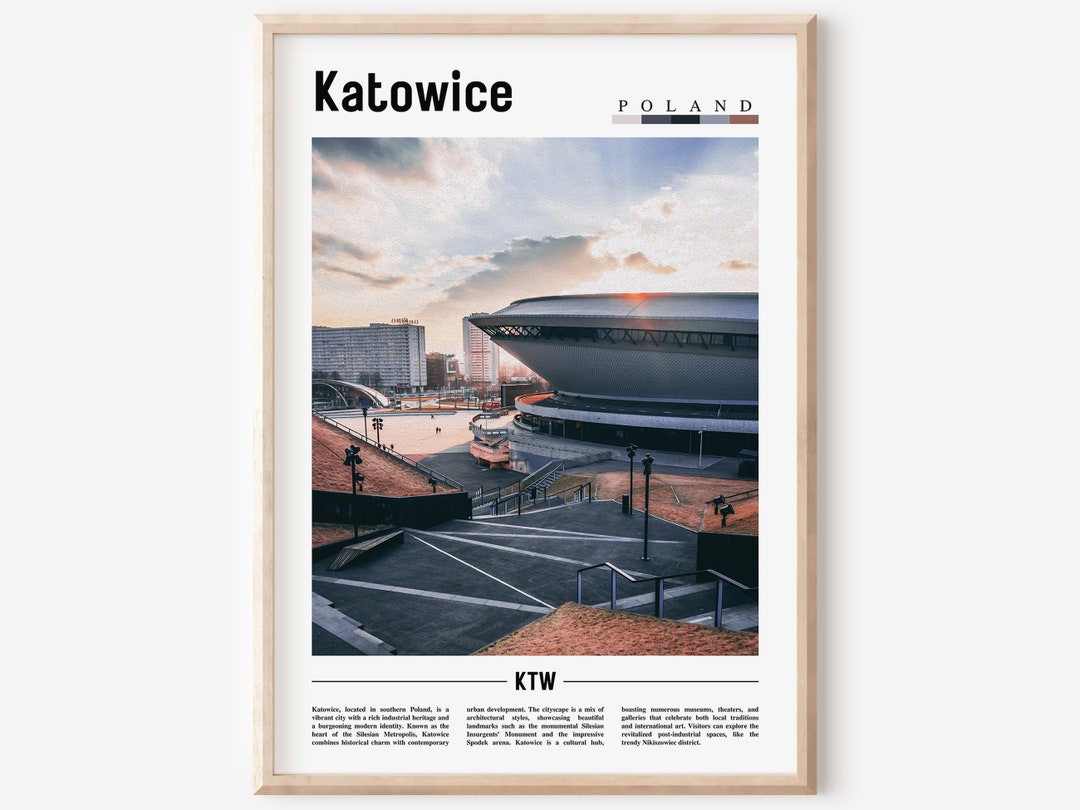 Katowice Poster, Katowice Print, Katowice Wall Art, Europe Photo ...