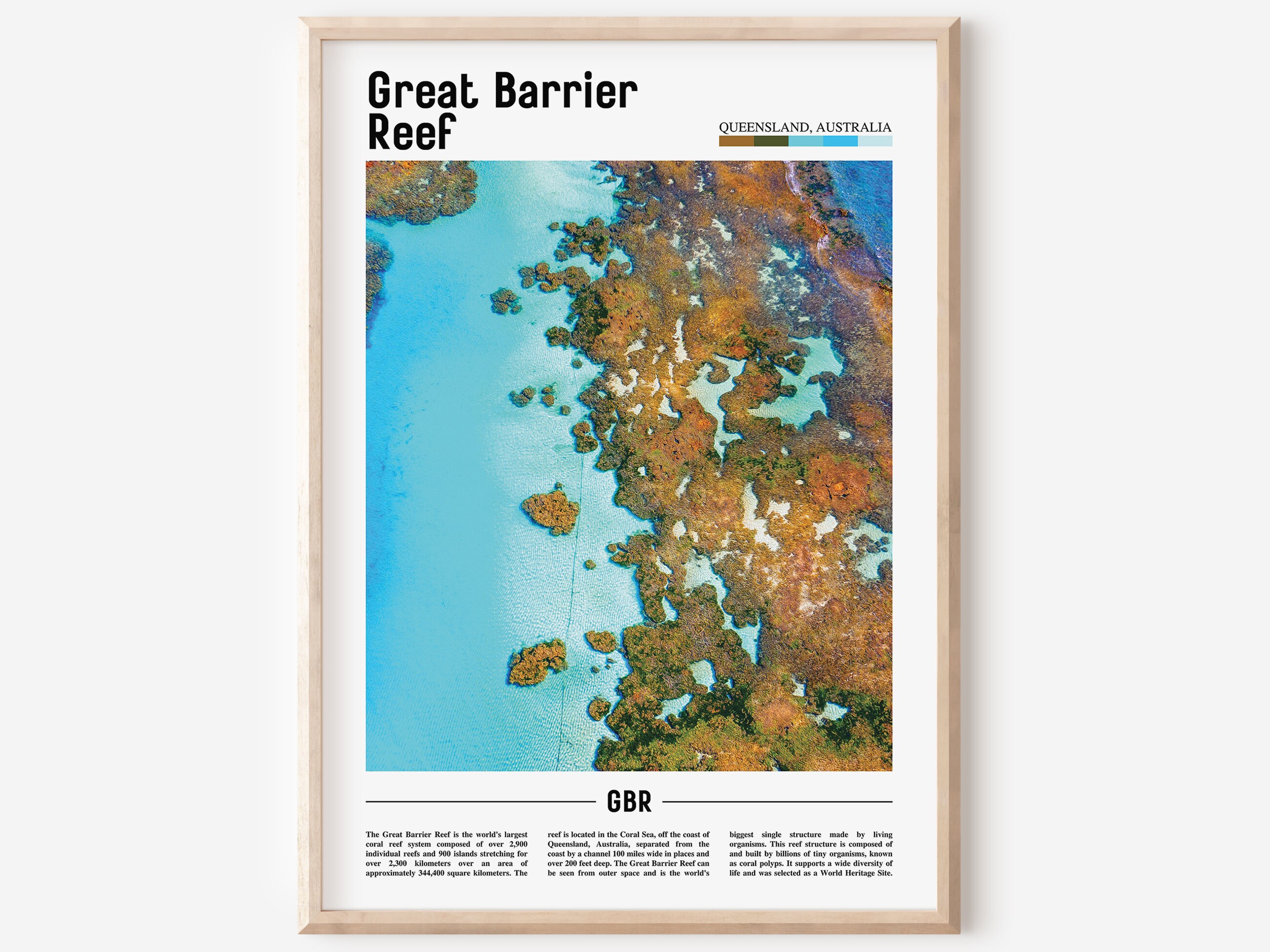 Great Barrier Reef Print, Great Barrier Reef Poster, Great Barrier Reef ...