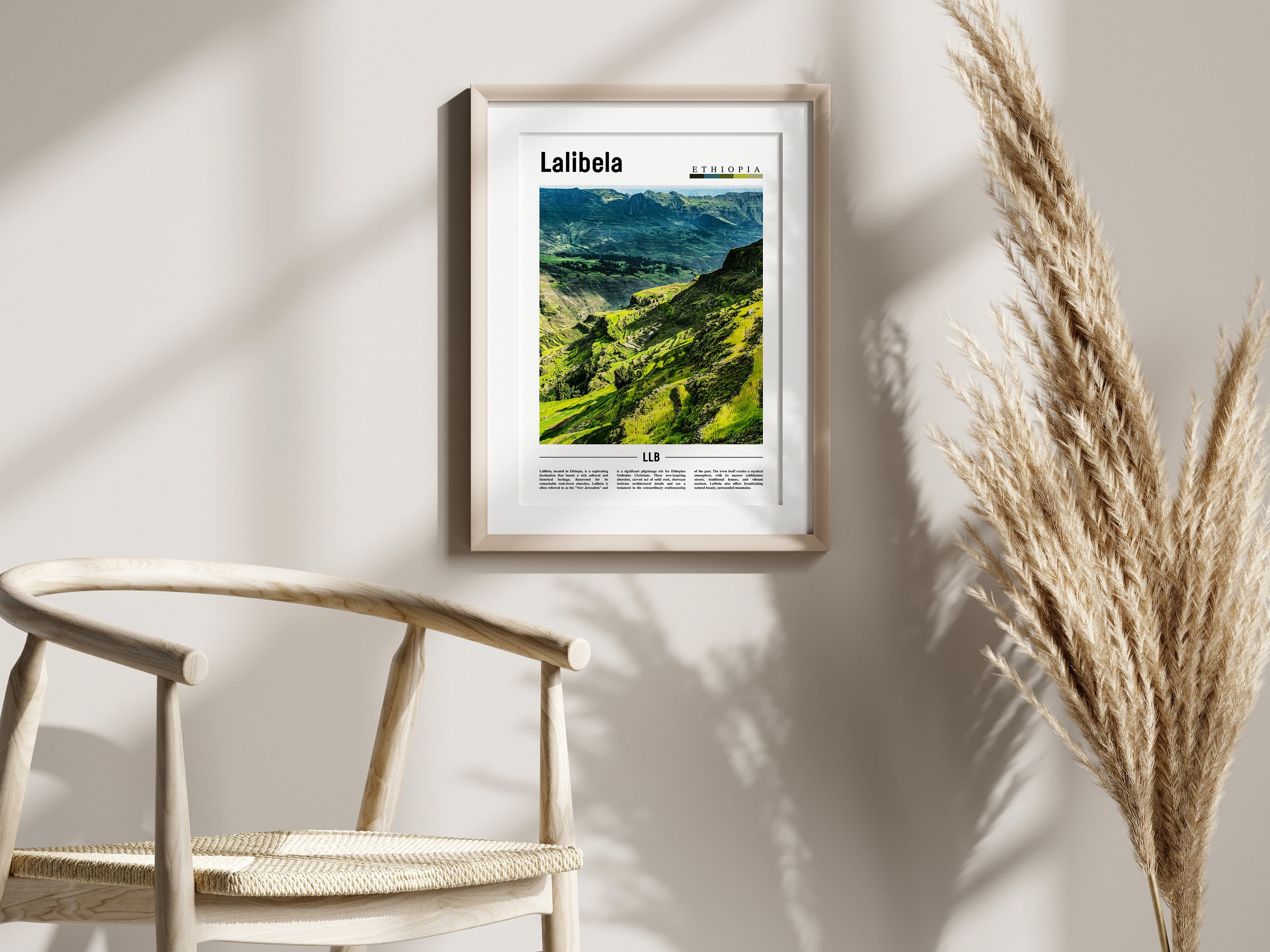 Lalibela Poster, Lalibela Print, Lalibela Wandkunst, Minimal Travel ...