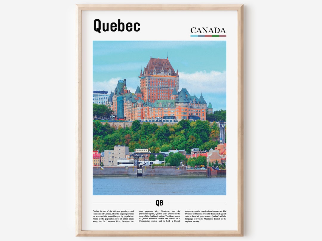 Quebec Print, Quebec Poster, Quebec Wall Art, Oil Painting Poster ...