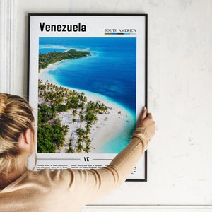 Venezuela Poster, Venezuela Print, Venezuela Wall Art, South America ...