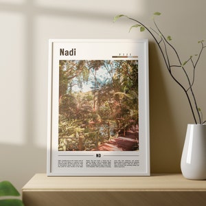 Nadi Poster, Nadi Print, Nadi Wall Art, Minimal Travel Print, Travel ...