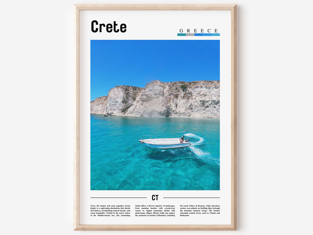 Crete Poster, Crete Print, Crete Wall Art, Europe Photo, Europe Poster ...