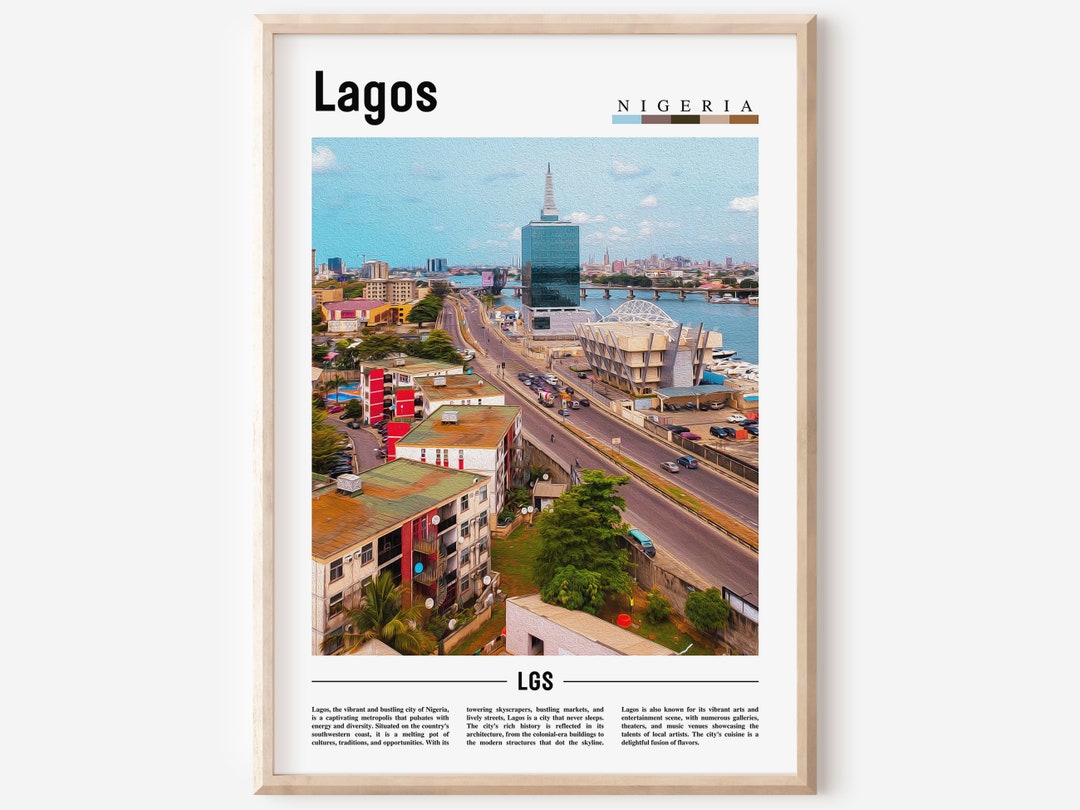 Lagos Poster, Lagos Print, Lagos Wall Art, Minimal Travel Print, Travel ...