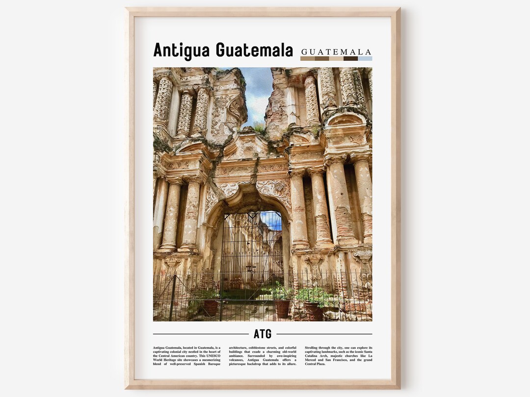 Antigua Guatemala Poster, Antigua Guatemala Print, Antigua Guatemala ...