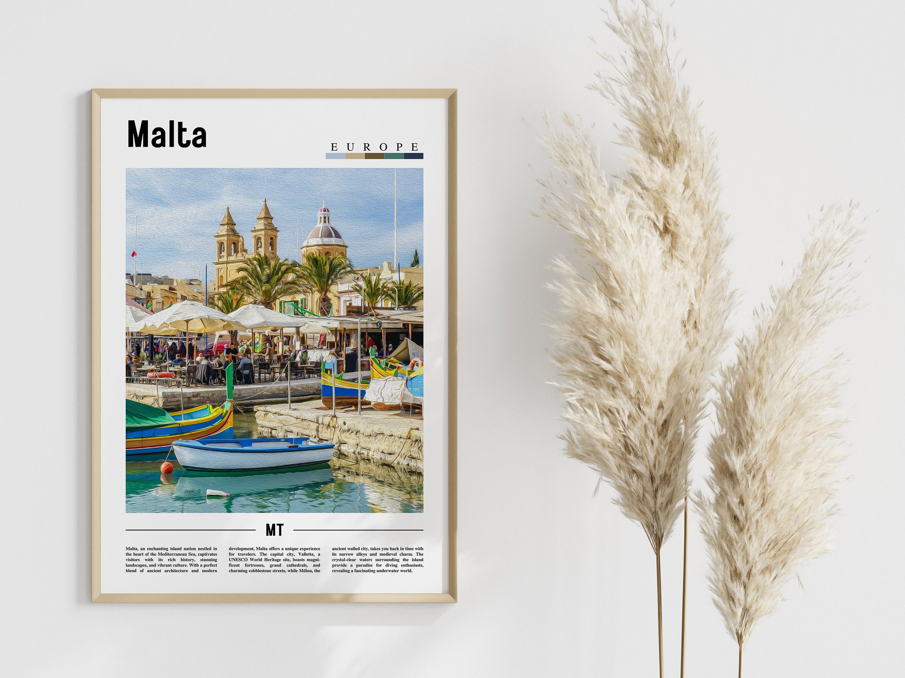 Malta Poster Malta Print Malta Wall Art Europe Photo - Etsy