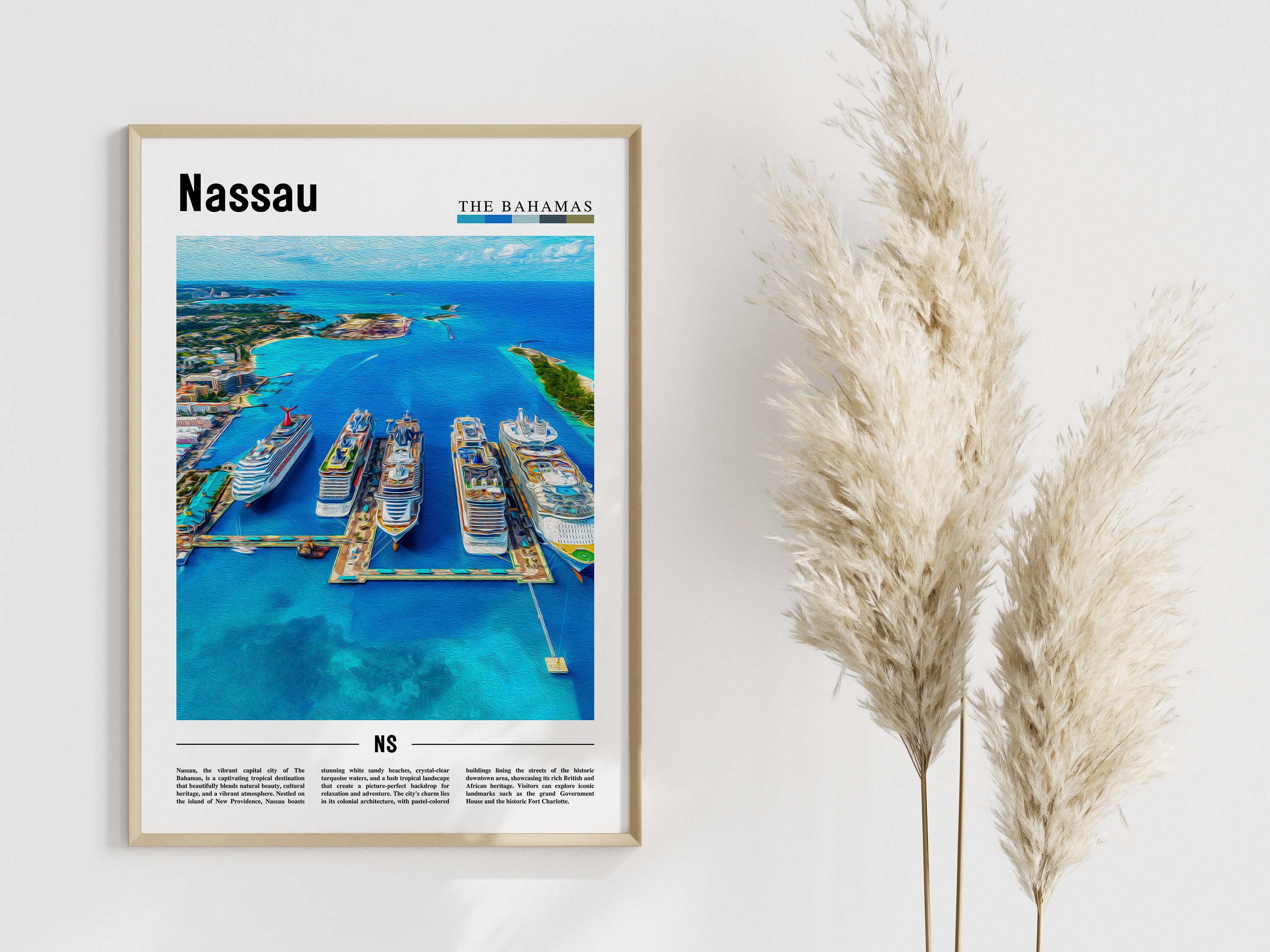 Nassau Poster Nassau Print Nassau Wall Art Caribbean Photo - Etsy