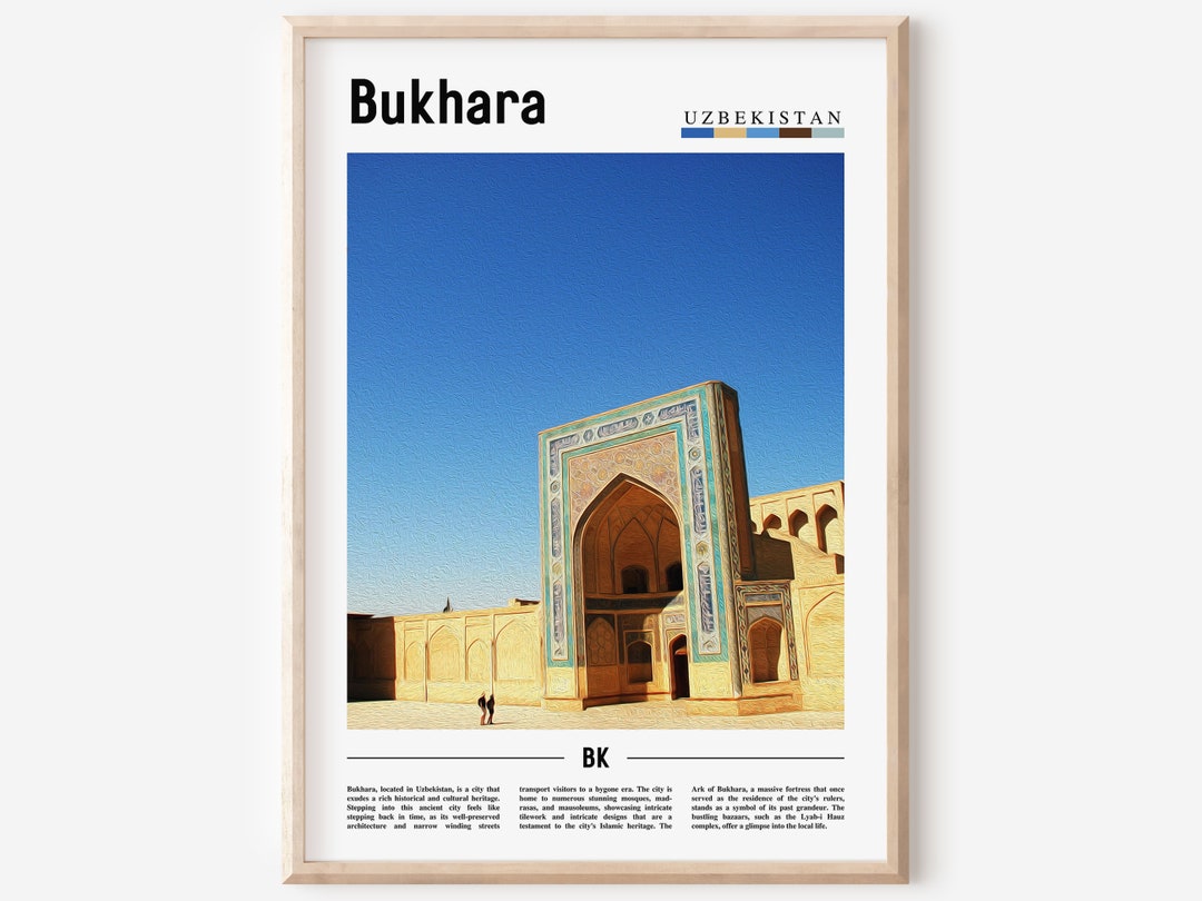 Bukhara Poster, Bukhara Print, Bukhara Wall Art, Asia Print, Asia ...