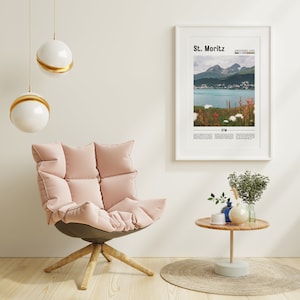 St Moritz Print, St Moritz Poster, St Moritz Wall Art, Oil Painting ...