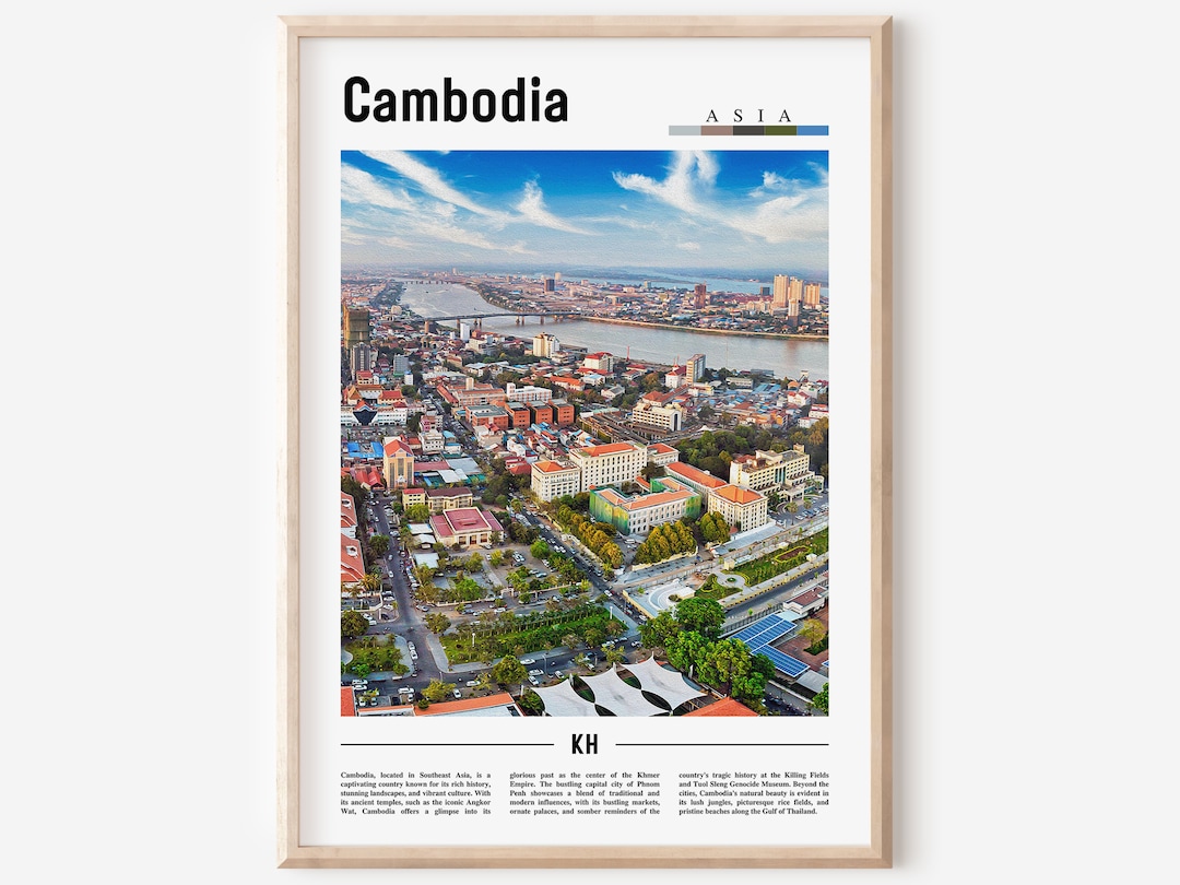 Cambodia Poster, Cambodia Print, Cambodia Wall Art, Asia Print, Asia ...