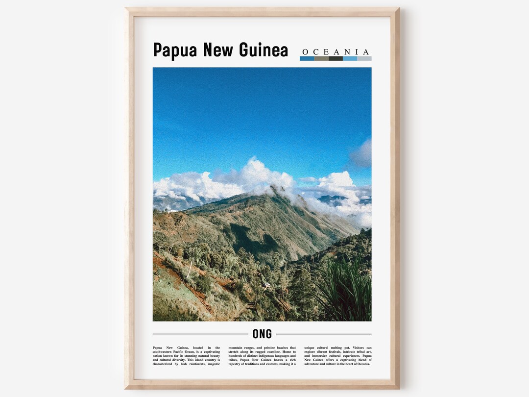 Papua New Guinea Poster, Papua New Guinea Print, Papua New Guinea Wall ...
