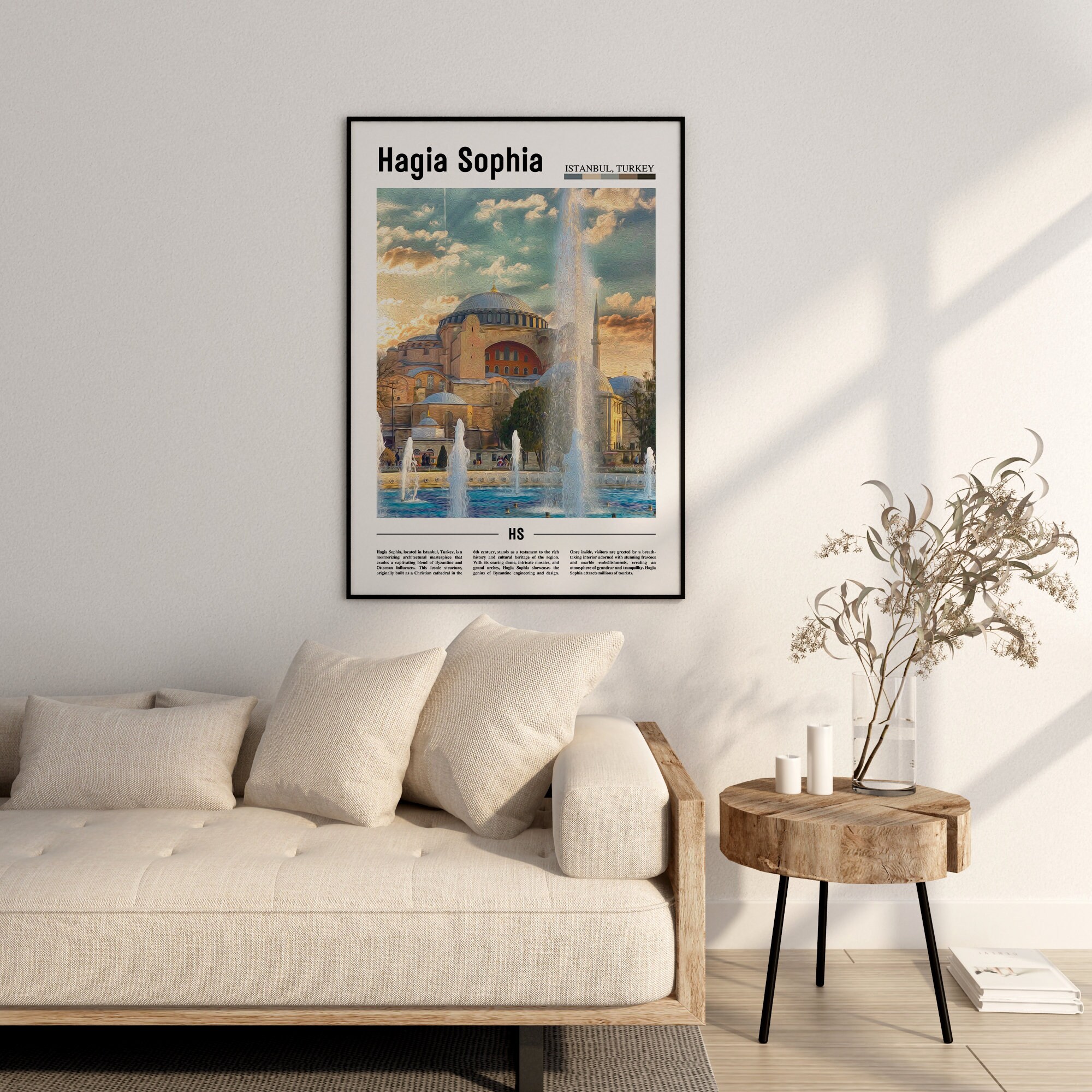 Hagia Sophia Poster, Hagia Sophia Print, Hagia Sophia Wall Art, Europe ...