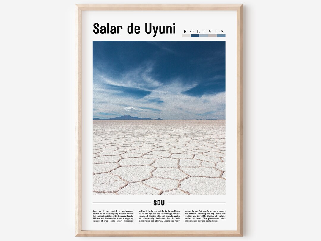 Salar De Uyuni Poster, Salar De Uyuni Print, Salar De Uyuni Wall Art ...