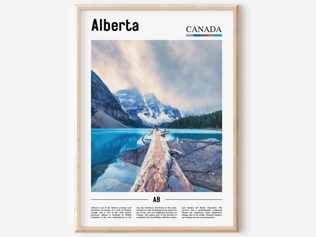 Alberta Print, Alberta Poster, Alberta Wall Art, Oil Painting Poster ...