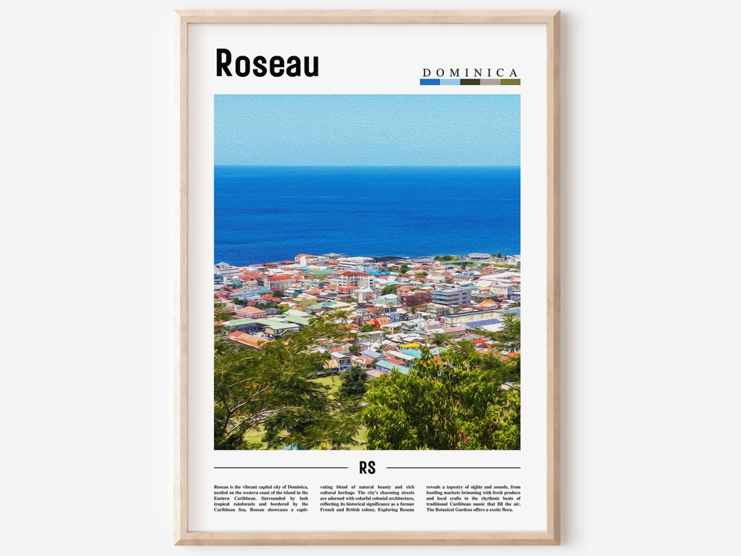 Roseau Poster, Roseau Print, Roseau Wall Art, Caribbean Photo ...
