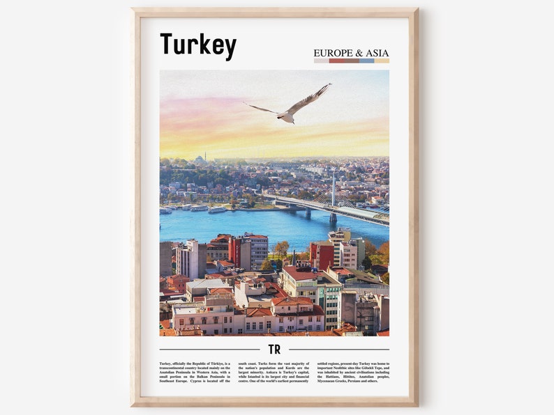 Turkey Print Turkey Poster Turkey Wall Art Oil Painting - Etsy
