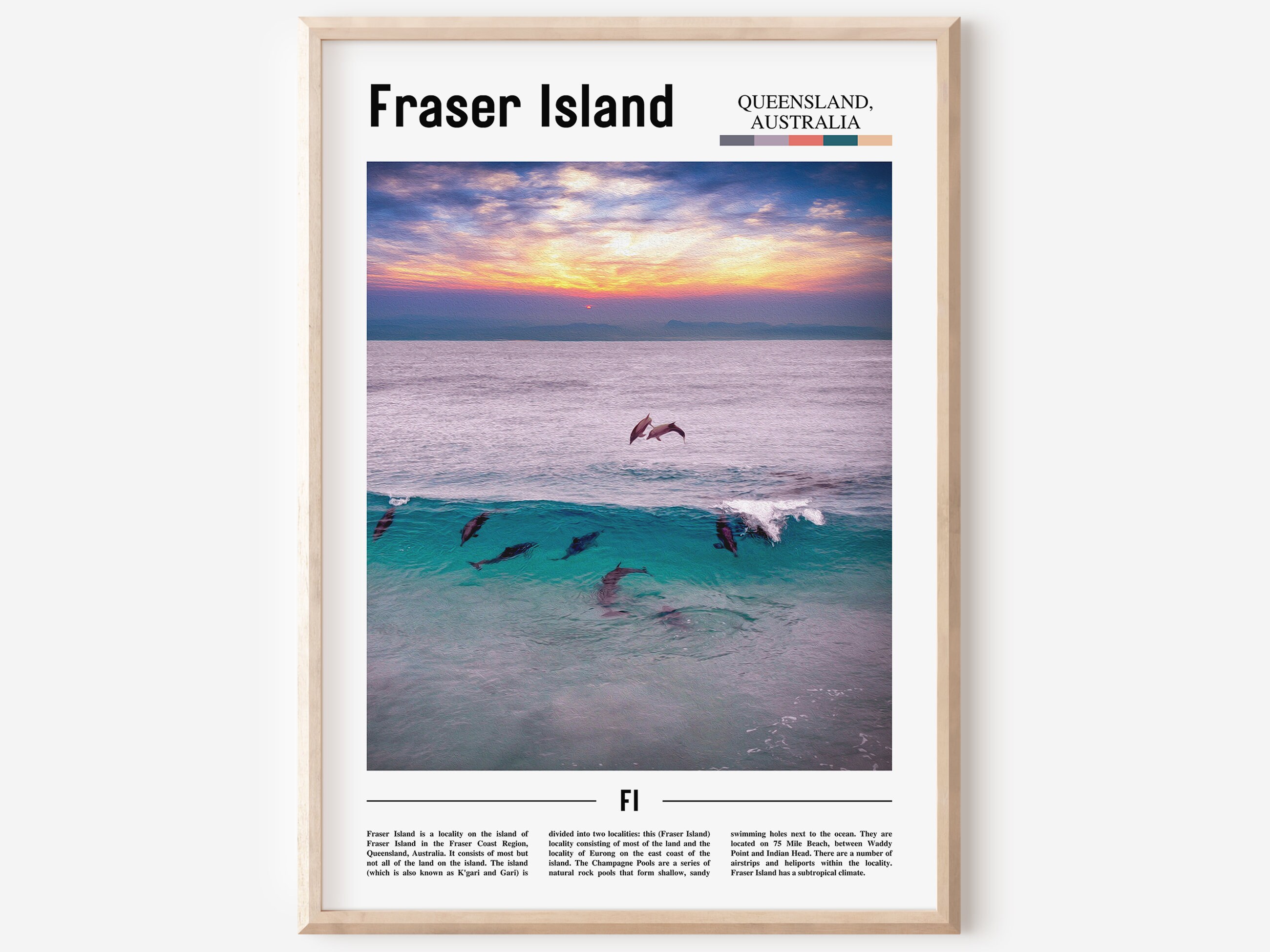 Fraser Island Print, Fraser Island Poster, Fraser Island Wall Art ...