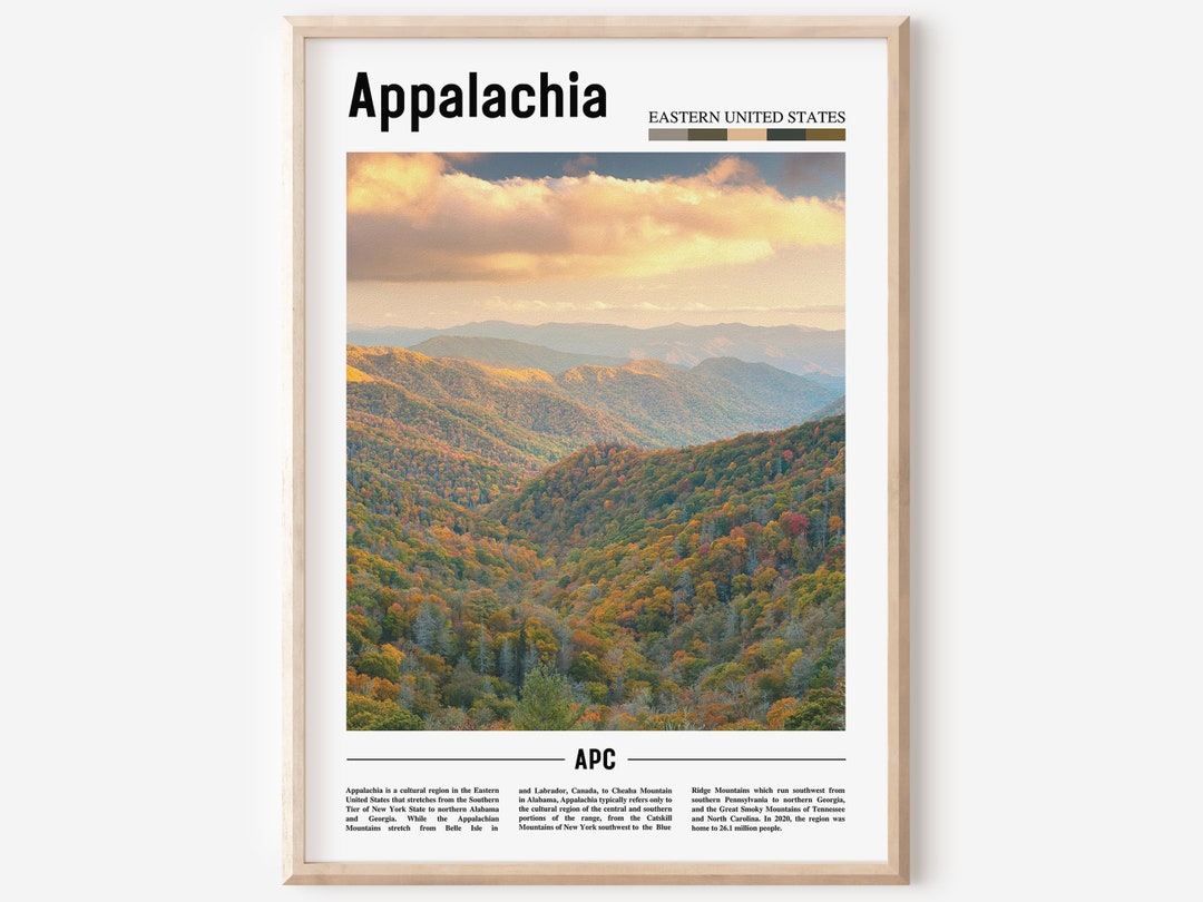Appalachia Print, Appalachia Poster, Appalachia Wall Art, Oil Painting ...
