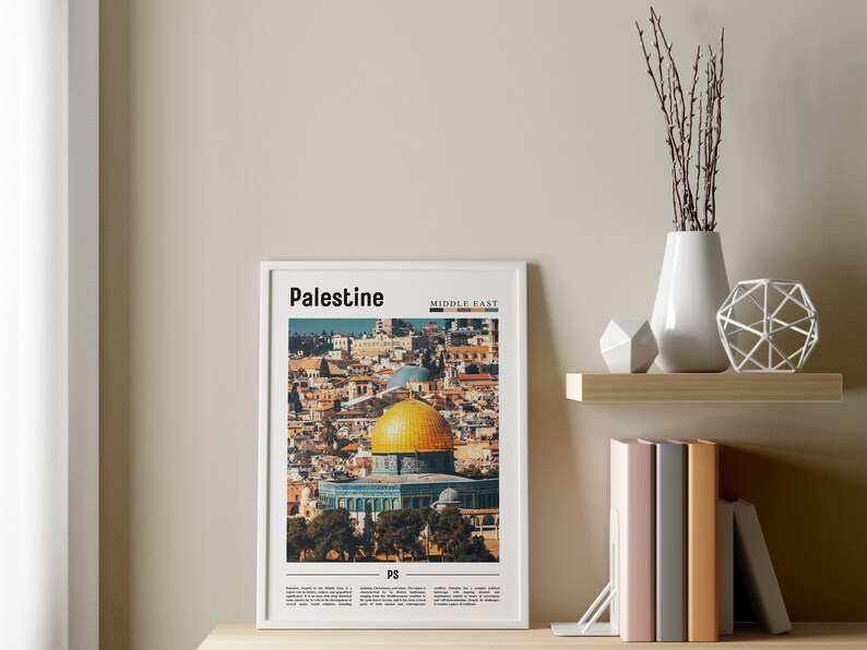 Palestine Poster, Palestine Print, Palestine Wall Art, Minimal Travel ...