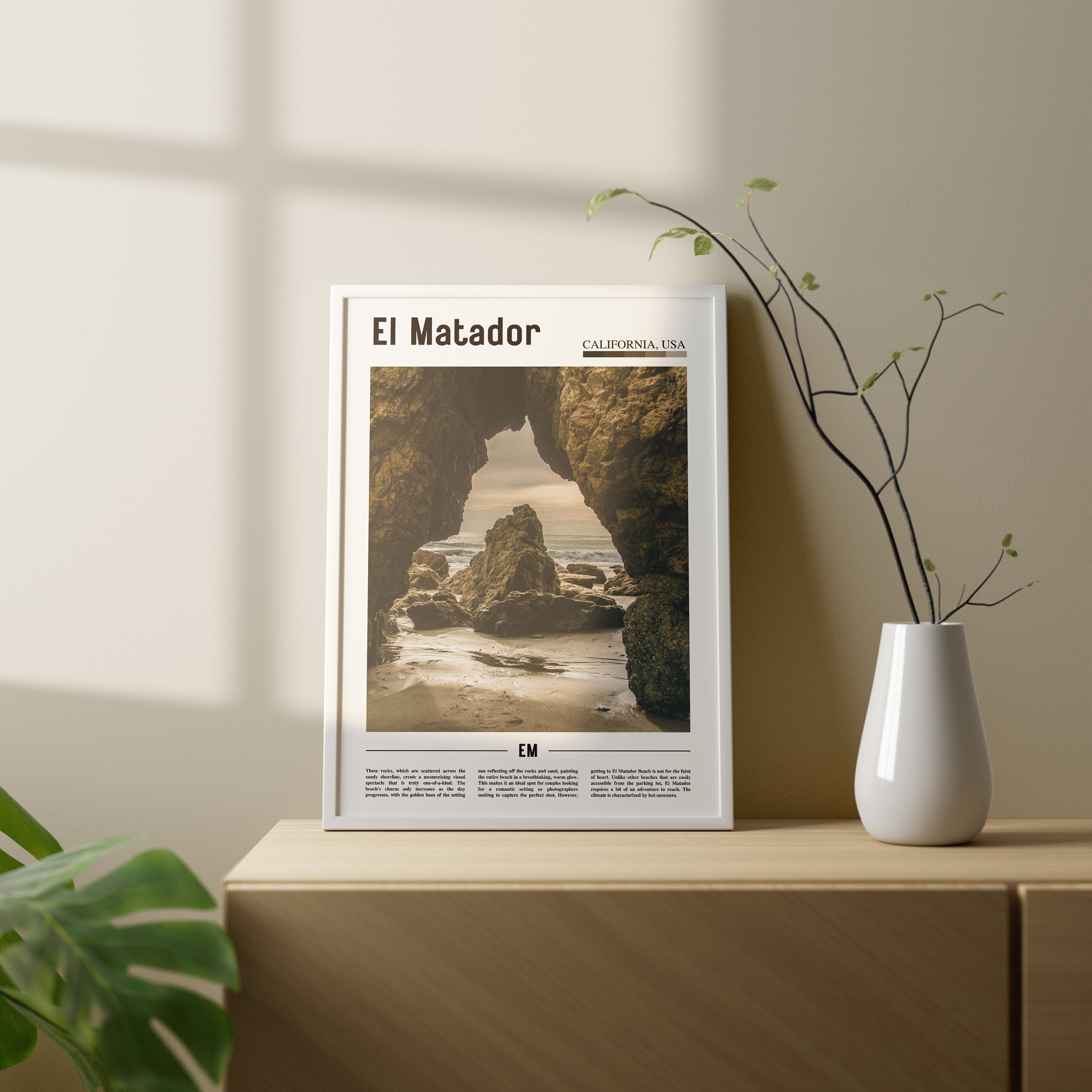 El Matador Print, El Matador Poster, El Matador Wall Art, Minimal ...
