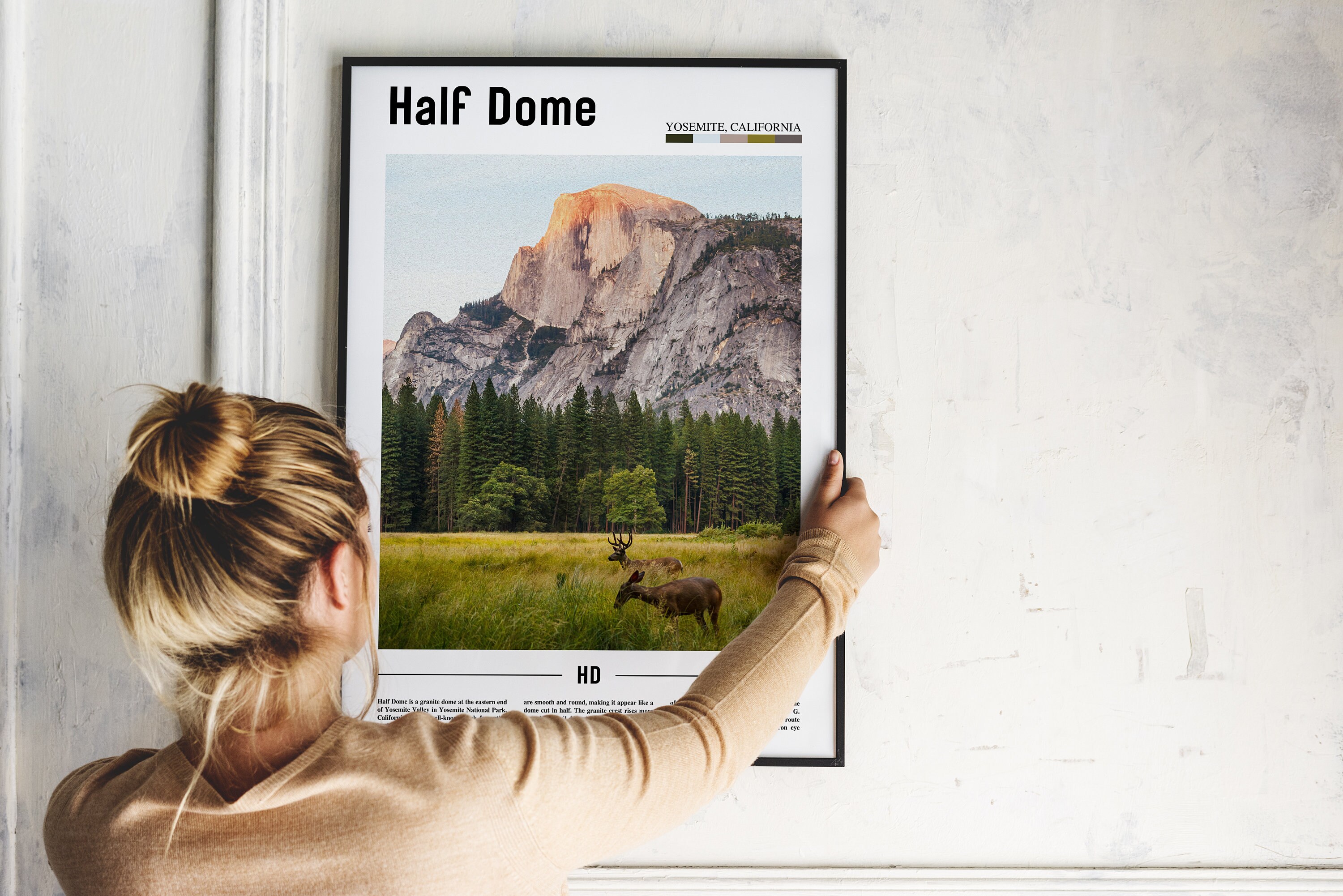 Half Dome Print, Half Dome Poster, Half Dome Wall Art, Minimal Travel ...