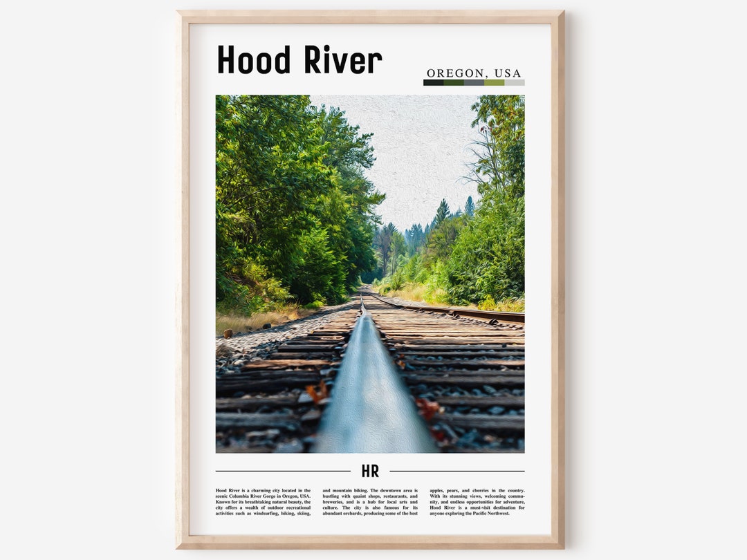 Hood River Poster, Hood River Print, Hood River Wall Art, United States ...