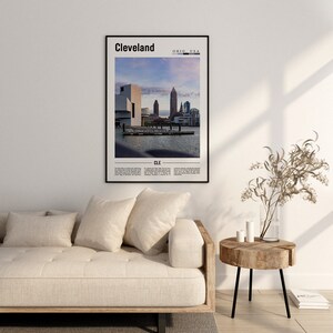 Cleveland Poster, Cleveland Print, Cleveland Wall Art, United States ...