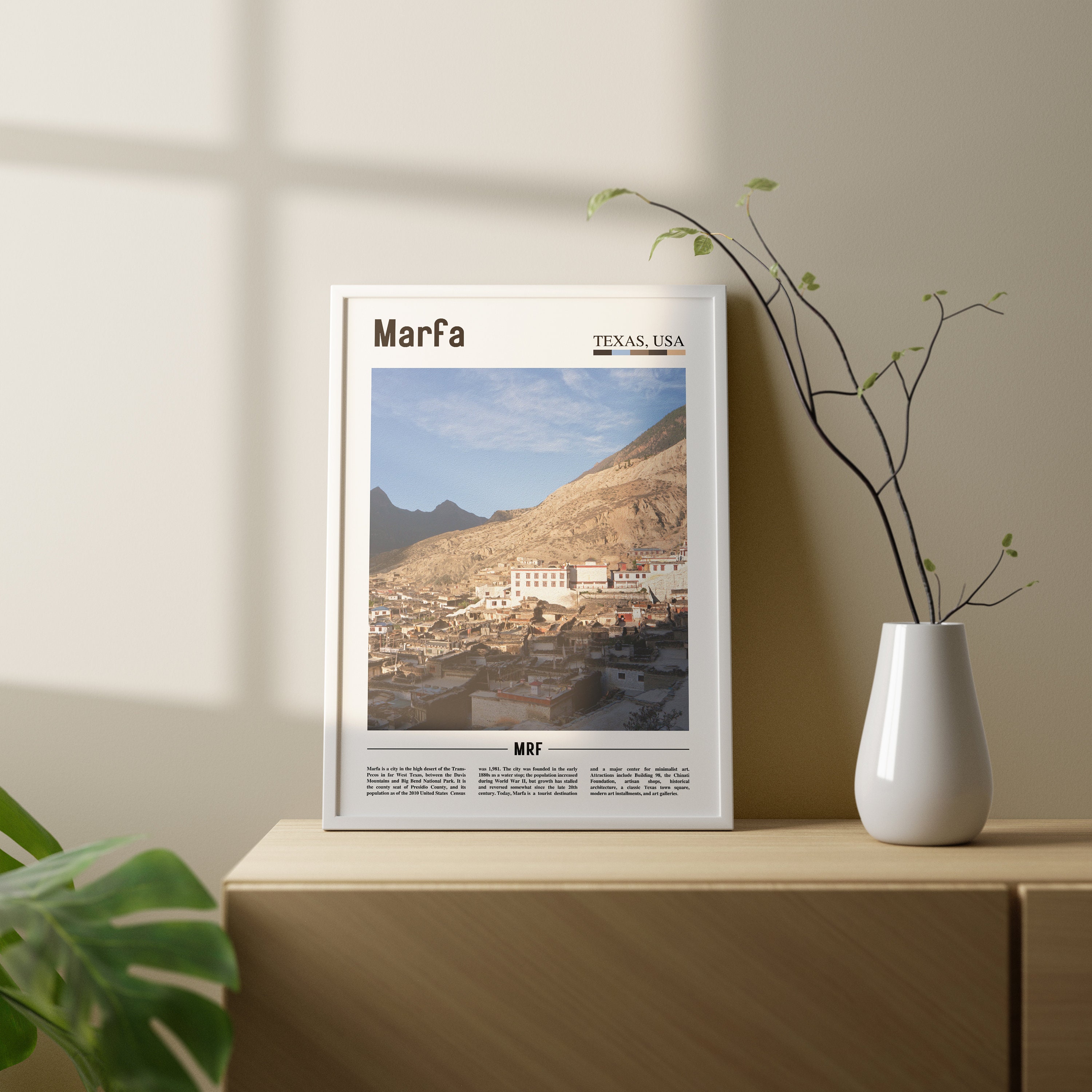 Marfa Print, Marfa Poster, Marfa Wall Art, Oil Painting Poster ...