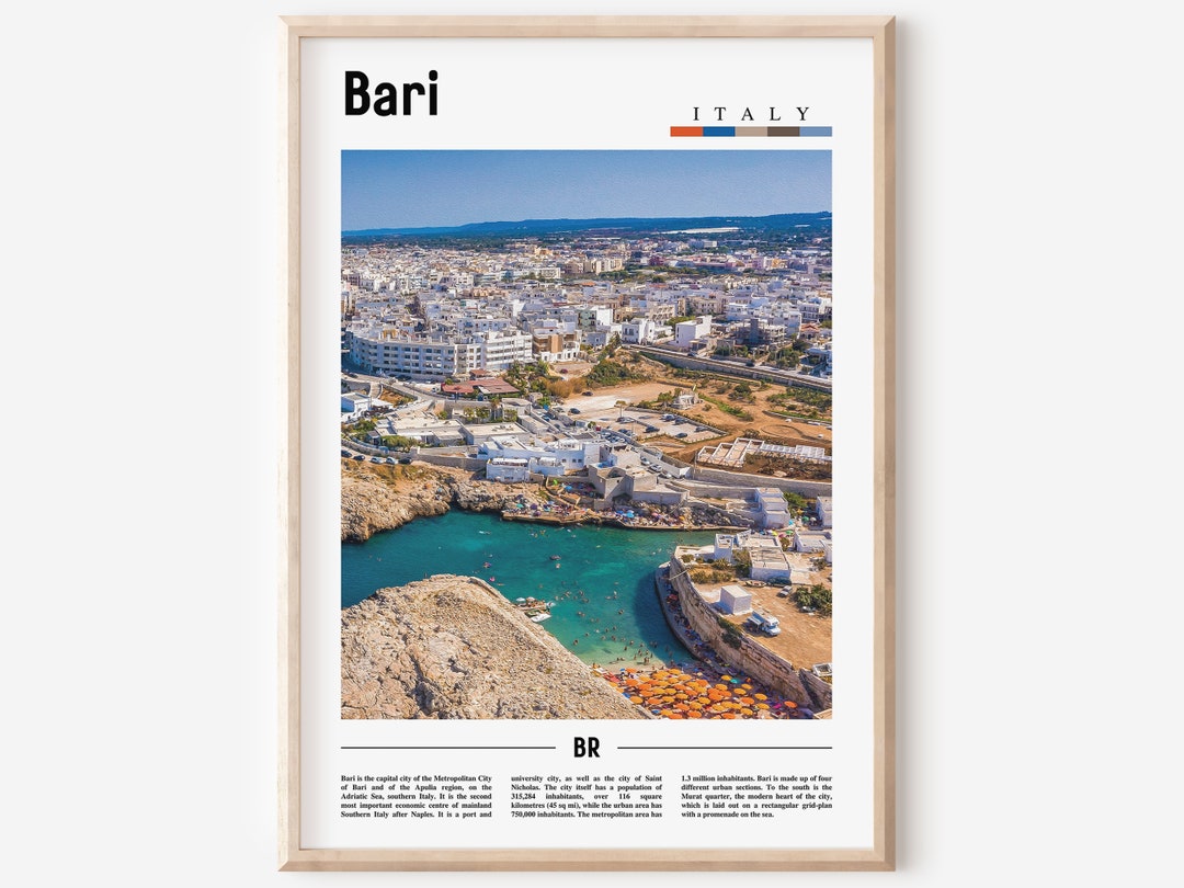 Bari Print, Bari Poster, Bari Wall Art, Italy Poster, Italy Print ...
