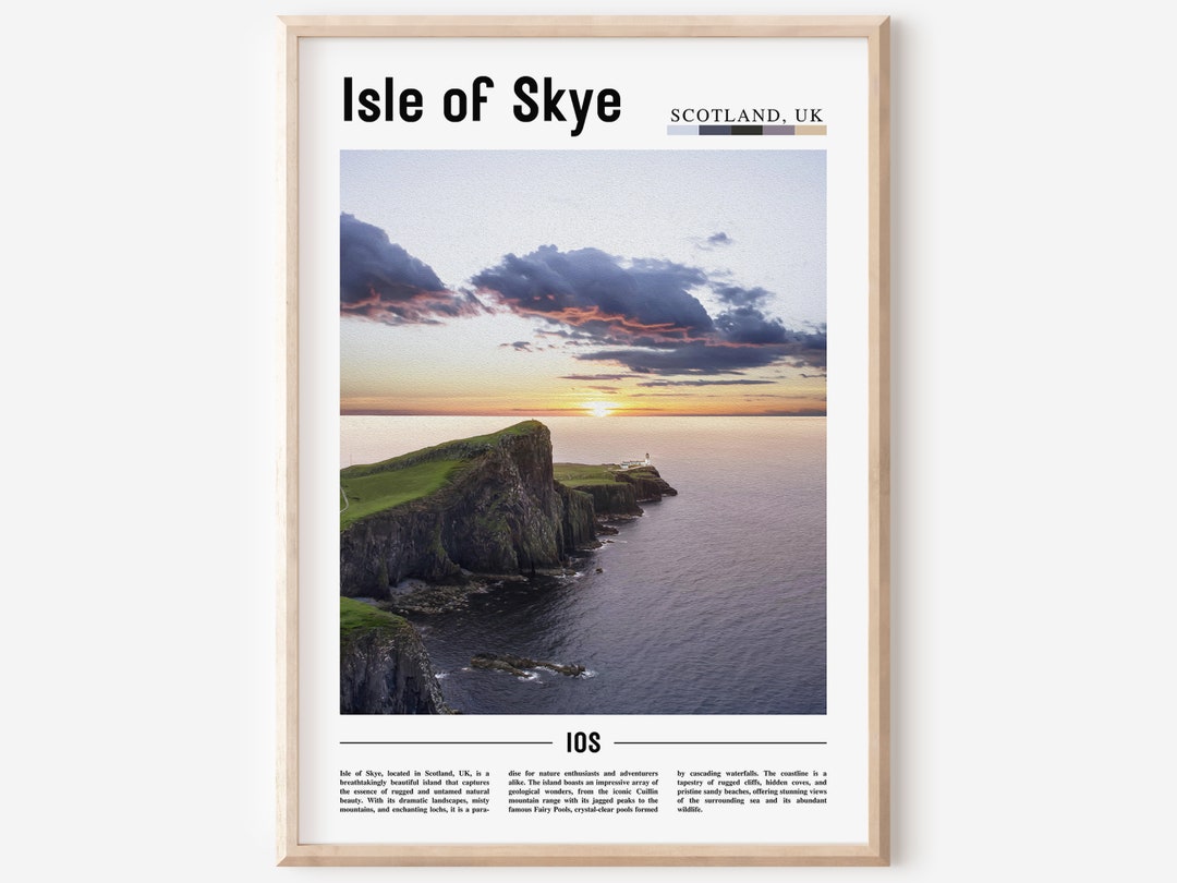 Isle of Skye Poster, Isle of Skye Print, Isle of Skye Wall Art, Europe ...