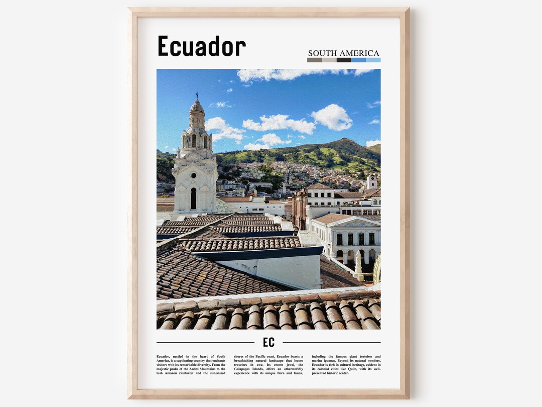 Ecuador Poster, Ecuador Print, Ecuador Wall Art, South America Poster ...